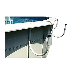 Solar Pocket® Cover Holder by Sun2Solar® | Keep Solar Blankets Off The Ground | Easy Storage and Retrieval | 5-Piece Aluminum U-Shaped Tube Set | Designed for Steel-Wall Above-Ground Swimming Pools