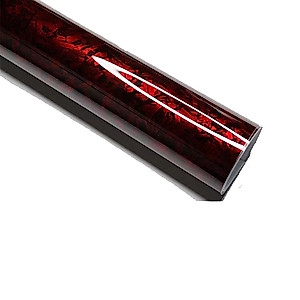 ASENDIWAY Red Forged Gloss Carbon Fiber Vinyl Wrap Roll Stretchable Decal Sticker Film Sheet Air Release DIY Decoration Vinyl