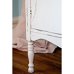 Custom Order Antique Armoire Shabby Chic White Distressed Cottage Prairie Vintage Dresser Closet