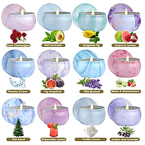 Scented Candles Gifts for Women, 12 Pack Candles for Home Scented, Soy Scented Candles for Home, Aromatherapy Candle Gifts Set for Christmas Day, Birthday, Mothers Day, Valentine's Day