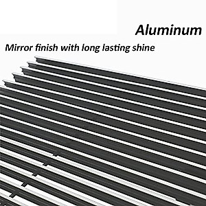 Black Billet Grille fits 1981-1987 Chevy GMC Pickup Suburban Blazer Jimmy Phantom Front Grill Insert 82 83 84 85 86 (Chrome cover light)