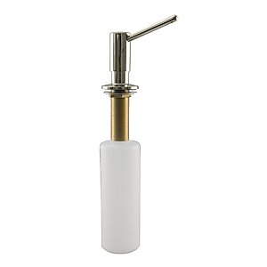 Westbrass Contemporary Style Kitchen Sink Soap/Lotion Dispenser, Polished Nickel, D2178-05