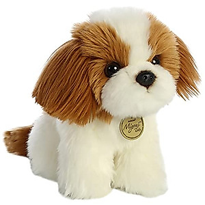 Aurora® Adorable Miyoni® Tots Shih Tzu Pup Stuffed Animal - Lifelike Detail - Cherished Companionship - Brown 11 Inches