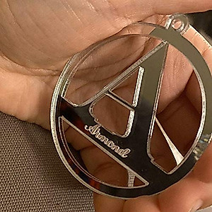 Personalized Christmas Name Gift Tag, Gift Wrapping Label, Christmas Bauble, Wooden Acrylic Hanging Tree Decorations Custom Christmas Stocking Ornament Initial Letter Engraved Name, Holiday Home Decor