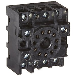 Omron PF113A-E General Purpose Track Mounted Socket, 3 Poles, 10 A Maximum Carry Current, For Use With MKS3 Series Relays