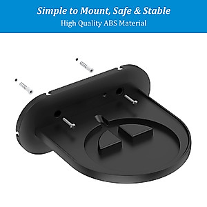 PlusAcc Show 10 Wall Mount Stand - Holder Mount for Echo Show 10 3rd Gen, Space Saving Alexa Accessories Bracket Shelf (Black)