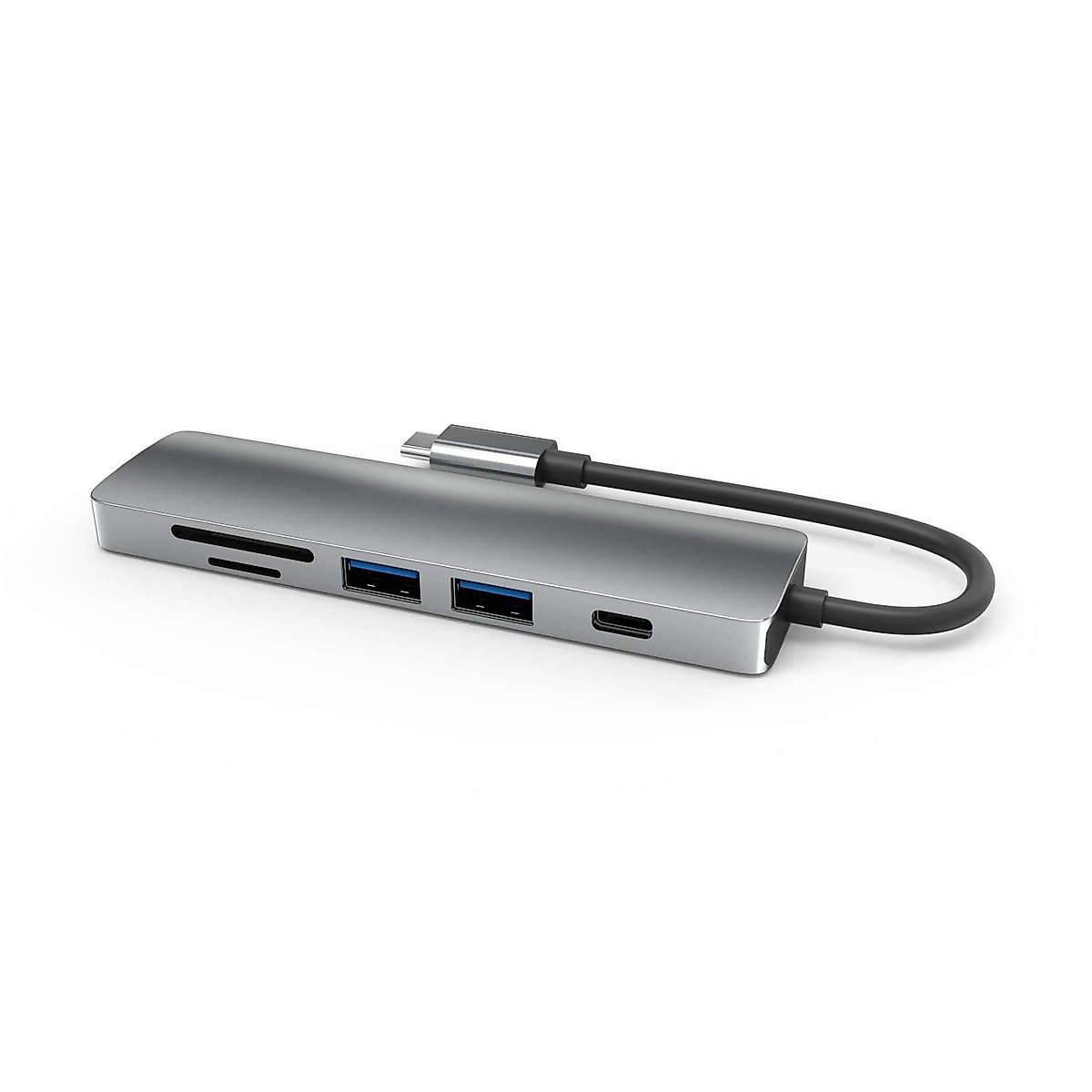 ANDROSET 6 in 1 USB-C Hub Type-C to HDMI + 2X USB3.0 + PD + TF + SD Adapter