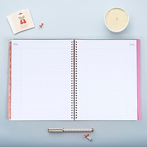 Blue Sky 2024 Weekly and Monthly Planner, January - December, 8.5" x 11", Frosted Cover, Wirebound, Fly By (140195-24)