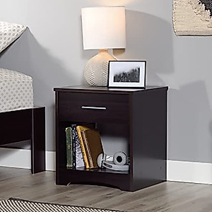 Sauder Beginnings Night Stand, Cinnamon Cherry finish