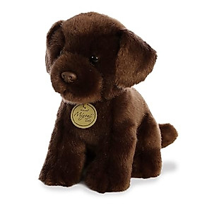 Aurora® Adorable Miyoni® Tots Chocolate Lab Pup Stuffed Animal - Lifelike Detail - Cherished Companionship - Brown 11 Inches