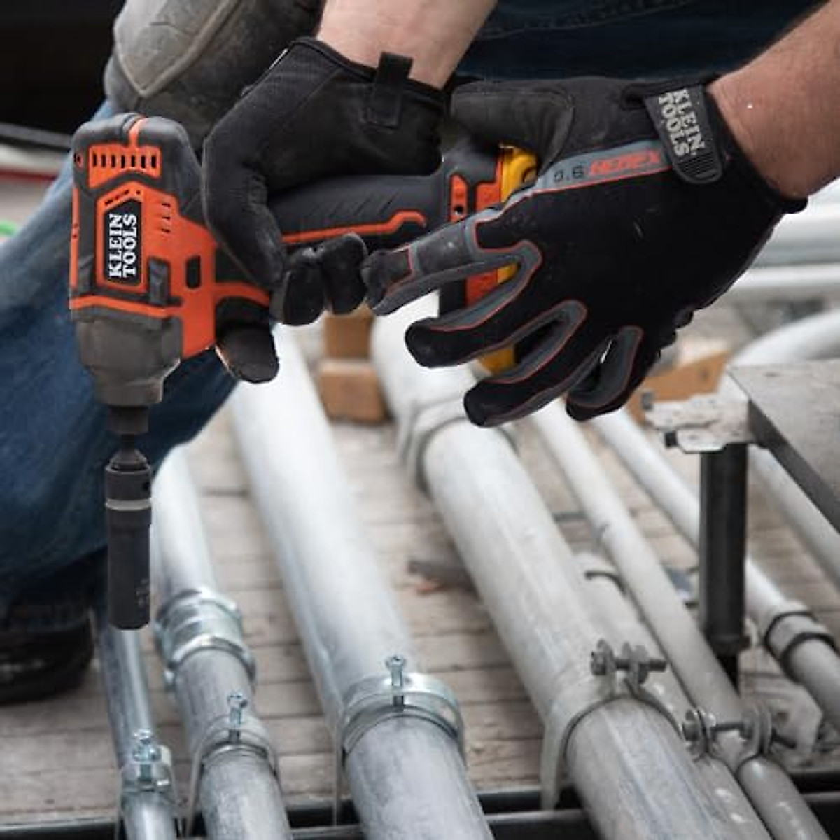 Klein Tools 66050E Metric Socket Set, Impact with 1/2-Inch Drive, 12-Point Deep Sockets, 5-Piece Set, Includes Carrying Case