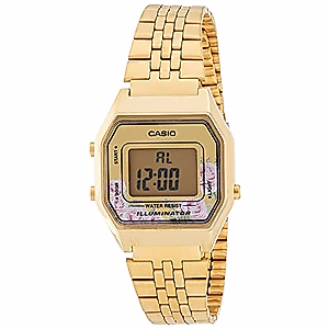 Casio LA680WGA-4C Women's Vintage Gold Tone Alarm Digital Watch