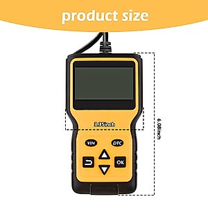 Car Code Reader - Check Engine Code Reader Car Diagnostic Tool with Reset - Quickly Clear Fault Codes - Professional Scanner for Car,Compatible with All OBD II Protocol Cars to Present