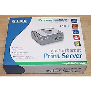 D-Link DP-301U 10/100TX 1-USB Port Print Server