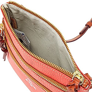 Dooney & Bourke MLB Boston Red Sox N S Triple Zip Crossbody Shoulder Bag