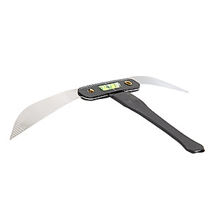 Eyebrow Ruler, Eyebrow Caliper Measuring Tool Eyebrow Shaper Stencil Stainless Steel Semi‑Permanent Eyebrow Makeup Template Ruler Tens Machine(Ⅳ (level balance ruler))