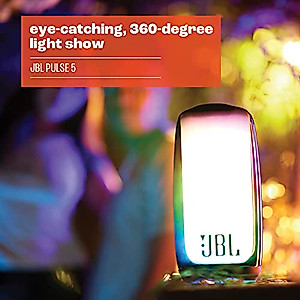 JBL Pulse 5 - Portable Bluetooth Speaker with Dazzling Lights Original Pro Sound