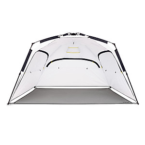 Veer Family Basecamp Recreational Pop-Up Tent | Premium Trail Rated Beach Tent or Camp Shelter for Adults and Kids | Water Resistant UPF50 Protective Coating | Portable with Easy Set Up and Take Down