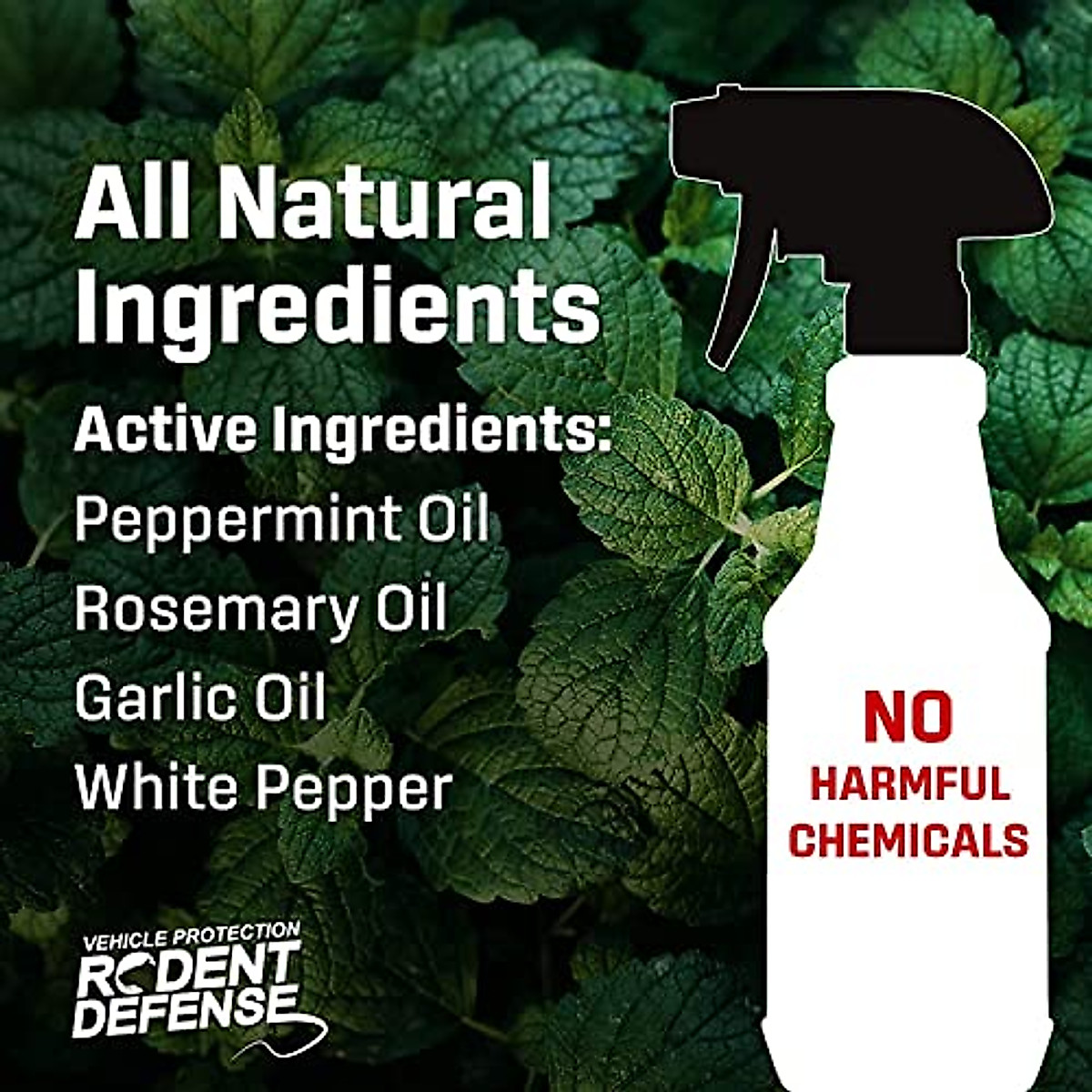 Exterminators Choice - Rodent Defense Spray for Cars and Trucks - Non-Toxic Deterrent for Pest Control - Repels Mice and Rats - Vehicle Protection - Safe for Kids and Pets (1 Gallon)