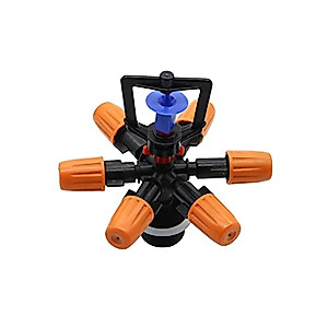 VIEUE Garden Drip Irrigation System Accessories 360-degree Multi-Nozzle Nozzles for Vertical Spraying in Agricultural Greenhouses, 1 Piece of Suspension Nozzle Water Mister (Color : Green)