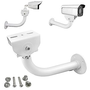 compcctv CCTV Security Camera Mount Bracket, Surveillance Camera Bracket Wall Mounting for Universal Indoor Outdoor CCTV Housing Mount