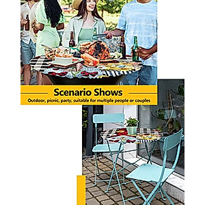 Spring Summer Sunflower Gnome Round Waterproof Table Cover Fitted Tablecloth,Black White Buffalo Plaid Check Wipeable Fabric Elastic Table Cloth Oil-Proof Tablecover for Outdoor Picnic Party,36"-44"