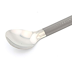 TOAKS Titanium Long Handle Spoon with Polished Bowl