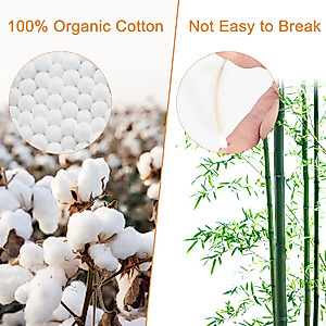 Organic Cotton Swabs 800 Count - Garrelett Natural Bamboo Cotton Buds For Ear - Ear Sticks with A Storage Box Included - Strong 100% Pure Cotton Stick for Arts & Crafts, Daily Cleaning