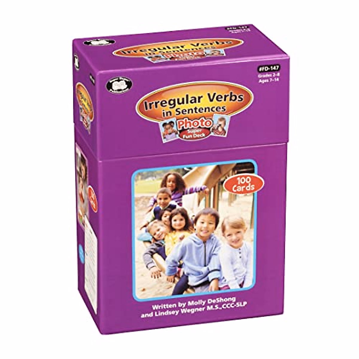 Super Duper Publications | Irregular Verbs in Sentences Photo Fun Deck Flash Cards | Educational Learning Resource for Children