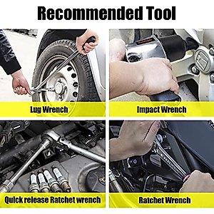 TOPEC Screw Extractor Set, 26 Piece Bolt Extractor Kit and Left Hand Drill Bit with Hex Adapter, Easy Out Stripped Lug Nut Remover Socket for Stripped, Damaged, Rounded-Off, Rusted Bolts, Nuts&Screws