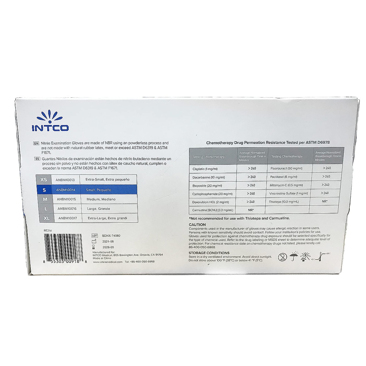 AdvanCare Disposable Nitrile Exam Gloves ANBM10014, Powder Free & Latex Free, Medical Grade (Blue, Small (10 Pack))