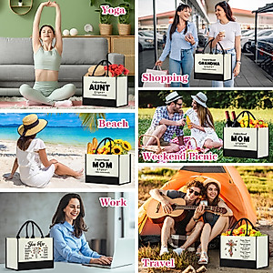 Aunt Gifts,Canvas Tote Bag Birthday Gifts for Aunt,Aunt Christmas Gifts,Aunt Gifts from Nephew Niece,Aunt Mothers Day Gift,Best Aunt Ever Gifts,Best Auntie Gifts,Great Gift ideas for Auntie New Aunt