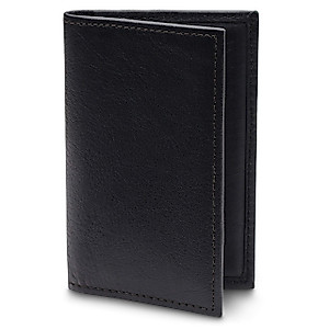 Bosca | Men’s Calling Card Case Wallet in Nappa Vitello Italian Leather