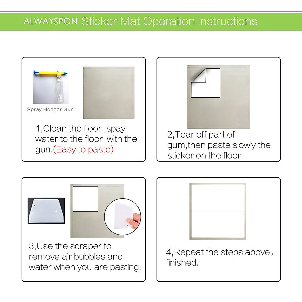 Alwayspon 10 Pcs Hexagon Non-Slip Floor Sticker for Home Decor, Peel and Stick Self-Adhesive Wall Sticker for Living Room Kitchen Bathroom, 7.9x9.1inch