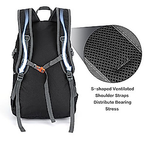 NEEKFOX Lightweight Packable Travel Hiking Backpack Daypack,35L Foldable Camping Backpack,Ultralight Outdoor Sport Backpack