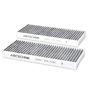 AirTechnik CF10553 Cabin Air Filter w/Activated Carbon | Fits 2005-2021 Nissan Frontier, 2005-2012 Pathfinder, 2005-2015 Xterra, 2009-2012 Suzuki Quator - 27274-9CH0A
