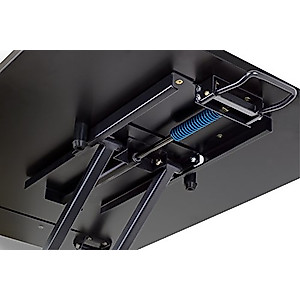 Mount-It! Standing Desk Converter, Height Adjustable Sit Stand Desk, 32x22 Inch Preassembled Stand Up Desk Converter, Ultra Low Profile Design, Black