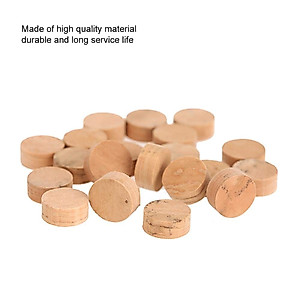 Trumpet Trombone Repairing Cork Pads,20Pcs 9.5mm Trumpet Water Key Spit Value Cork Replacement Accessory Part