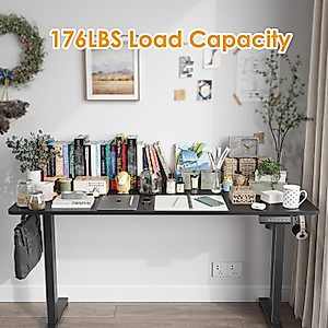 STARY Electric Standing Desk Adjustable Height Sit Stand Home Office Desk with Splice Board