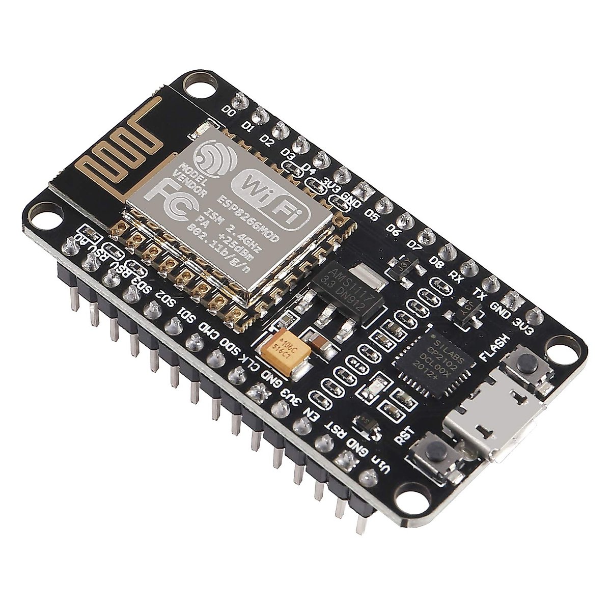 AITRIP 5 PCS ESP8266 NodeMCU CP2102 ESP-12E Internet WiFi Development Board Open Source Serial Wireless Module Works Great Compatible with Arduino IDE/Micropython (5PCS)
