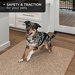 House, Home and More Skid-Resistant Carpet Indoor Area Rug Floor Mat - Praline Brown - 2 Feet X 3 Feet