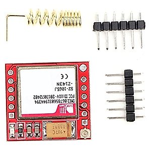 GSM Module, Plastic Phone Module Card Board MicroSIM Card TTL Serial Port 3.7~4.2V GSM Module Kit GPRS Module, for Industry Electronic Component (Without Antenna)