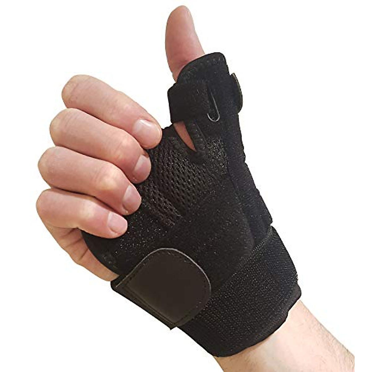 Thumb Brace with Wrist Support – Thumb Support for Tendonitis. Thumb Splint Thumb Stabilizer Brace Fits Left or Right Hands. Thumb Spica Splint Thumb and Wrist Brace or Hand Brace For Men & Women