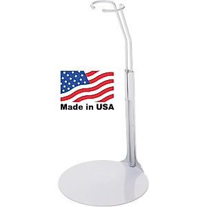 Kaiser Doll Stand 2301 - White Doll Stand for 8" to 10" Small-Waisted Dolls, 3-Pack