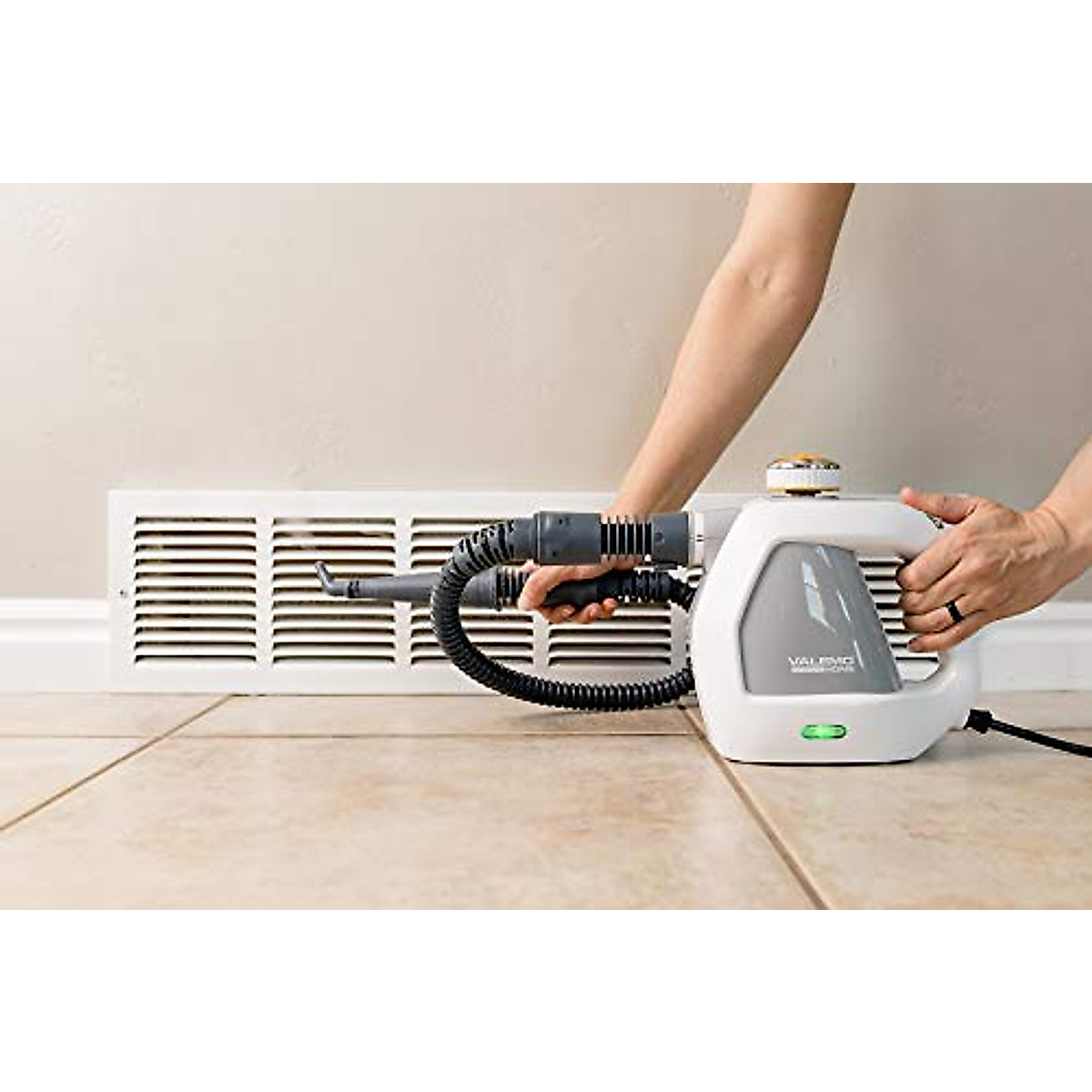 Valemo VH-ST10 Handheld Steam Cleaner and Multipurpose Steamer for Kitchens, Bathrooms and Cars, White