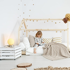 Small Table Lamp, LED Table Lamp with Eye-Caring Glass Lampshade Desk Lamp Dimmable 3 Color Changing, 10 Brightness Levels Reading Table Lamp Warm & White Nightstand Lamp with Memory Function