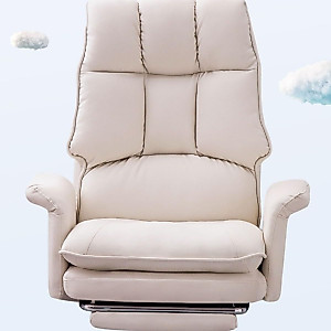 Ergonomic Reclining Office Chair with Footrest Heavy Duty Office Chair - Give Your Back The Comfort and Support It Deserves Office Chair with Built-in Footrest Reclining Duty Office Chair (Black)