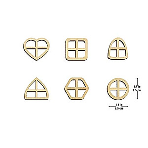 Set of 12 Fairy Window Craft Kit Mixed Pack of Fairy Door Accessories for Fairy Garden