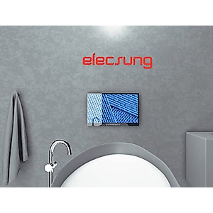 elecsung 22 inch Smart TV for Bathroom Mirror IP66 Waterproof Full HD with Wi-fi and Bluetooth (ATSC) Tuner (Full Screen Touch Panel+Android 7.1)