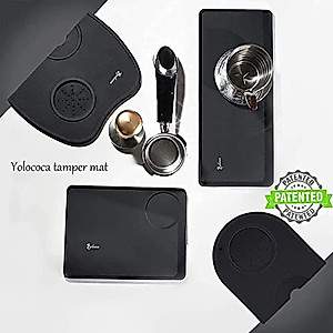 Yolococa Tamper Mat Espresso Tamping Mat Food Grade Non-Slip Coffee Pad Tamp Station Espresso Accessory, 5 Inch X 12 Inch